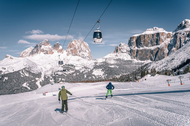 Ski Slopes And Facilities In Val Di Fassa Dolomiti Superski Ski Area